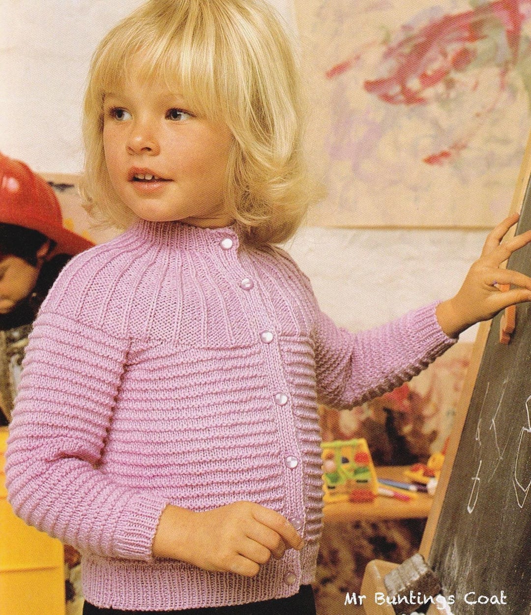 Child's Ribbed Cardigan Knitting Pattern: 5-ply (PDF Download) - Etsy