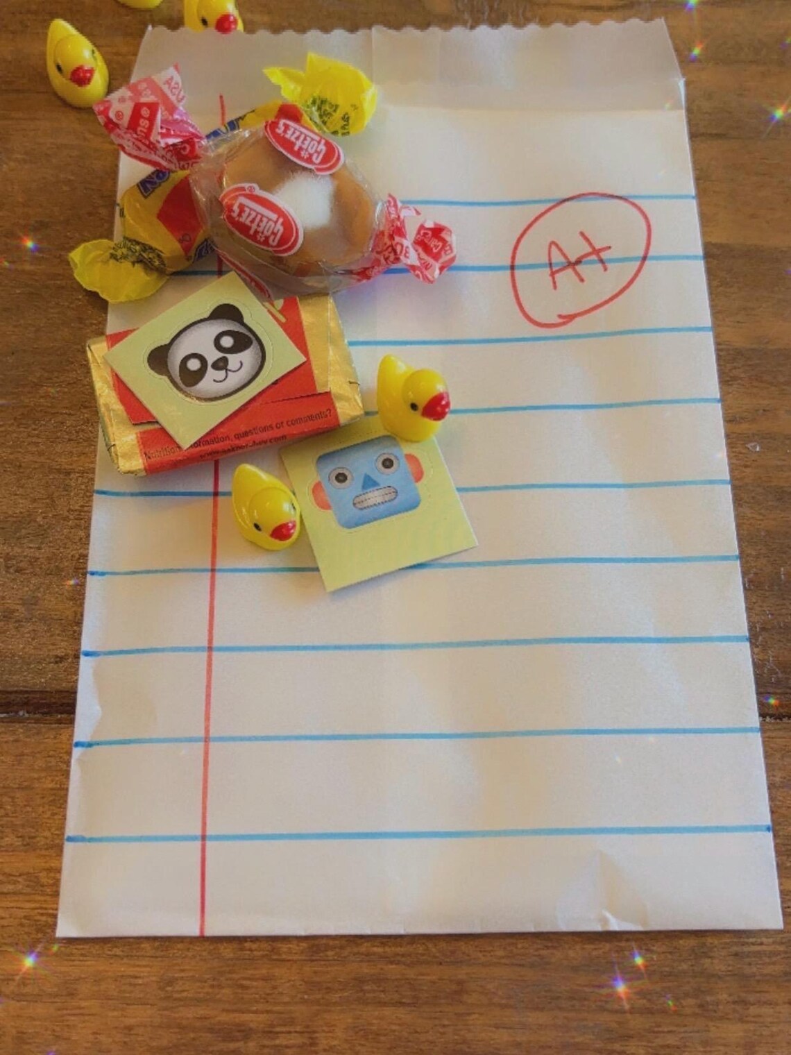 Back to School Treat Bags LINED - Teacher Reward Treat Bags - Student ...