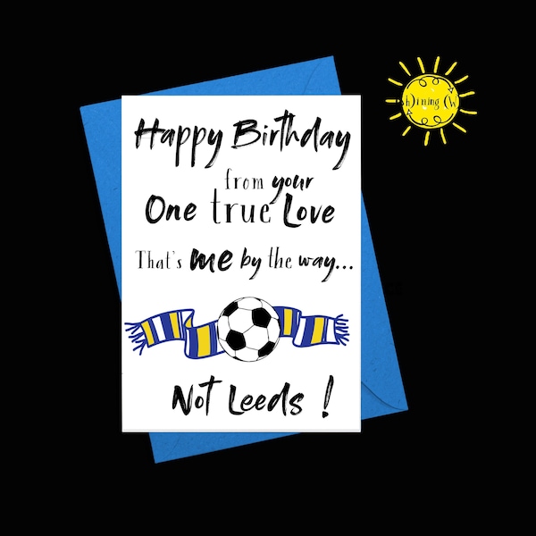 Leeds United Birthday Cards - Etsy Australia