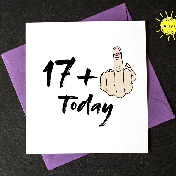 Happy Birthday Middle Finger for Her - Etsy