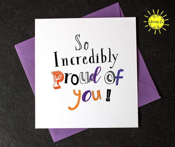 Incredibly Proud of You Well Done Card Funny Card Rude | Etsy