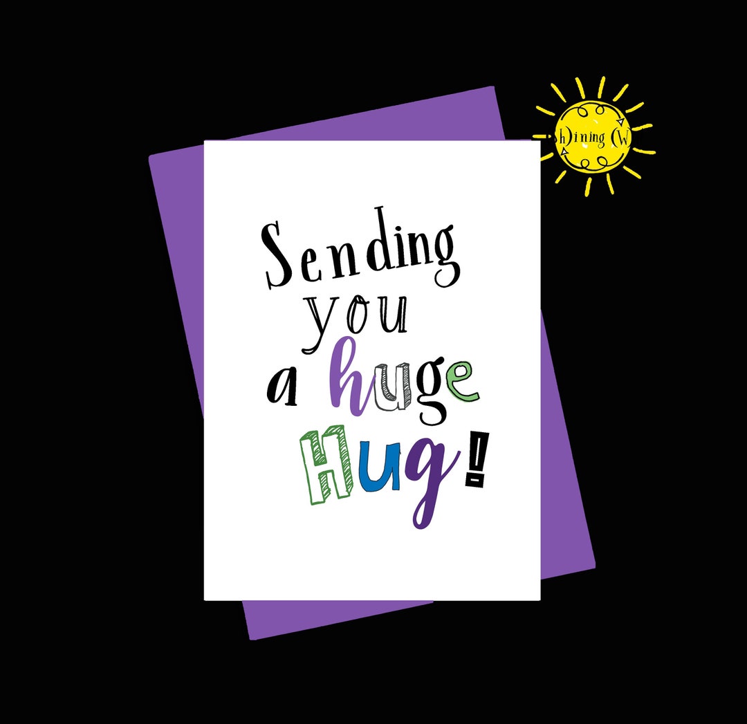 Hug Card, Sending You a Huge Hug, I'm Thinking of You, Thinking of You ...