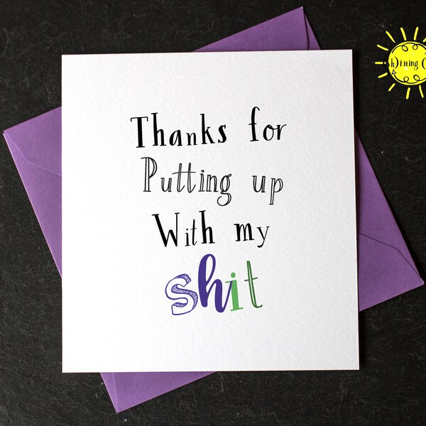 Funny Thank You Card - Etsy