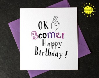 Boomer Birthday Card - Etsy