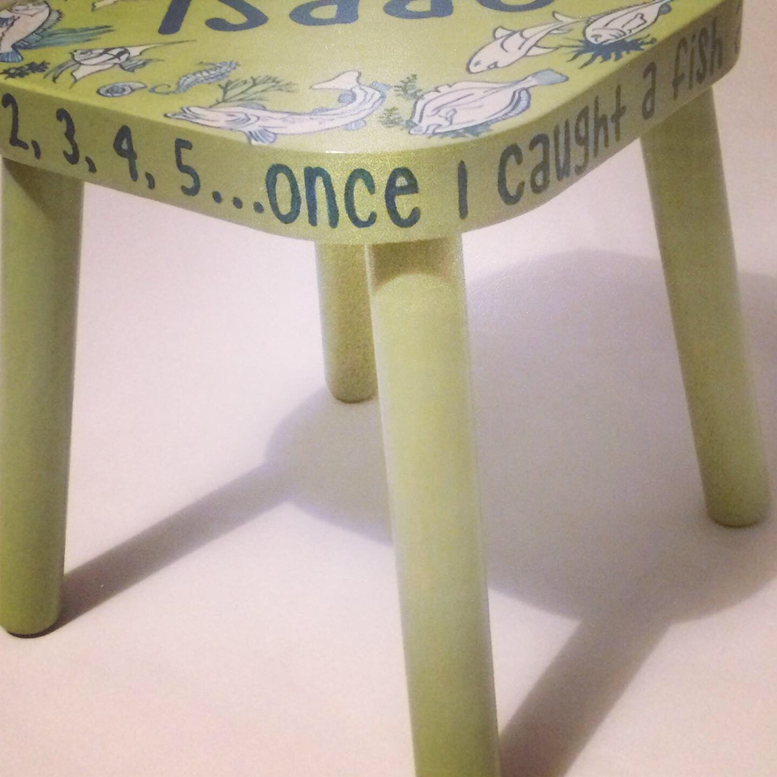 Personalised Hand Painted Children's Wooden Stool - Etsy