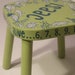 Personalised Hand Painted Children's Wooden Stool - Etsy