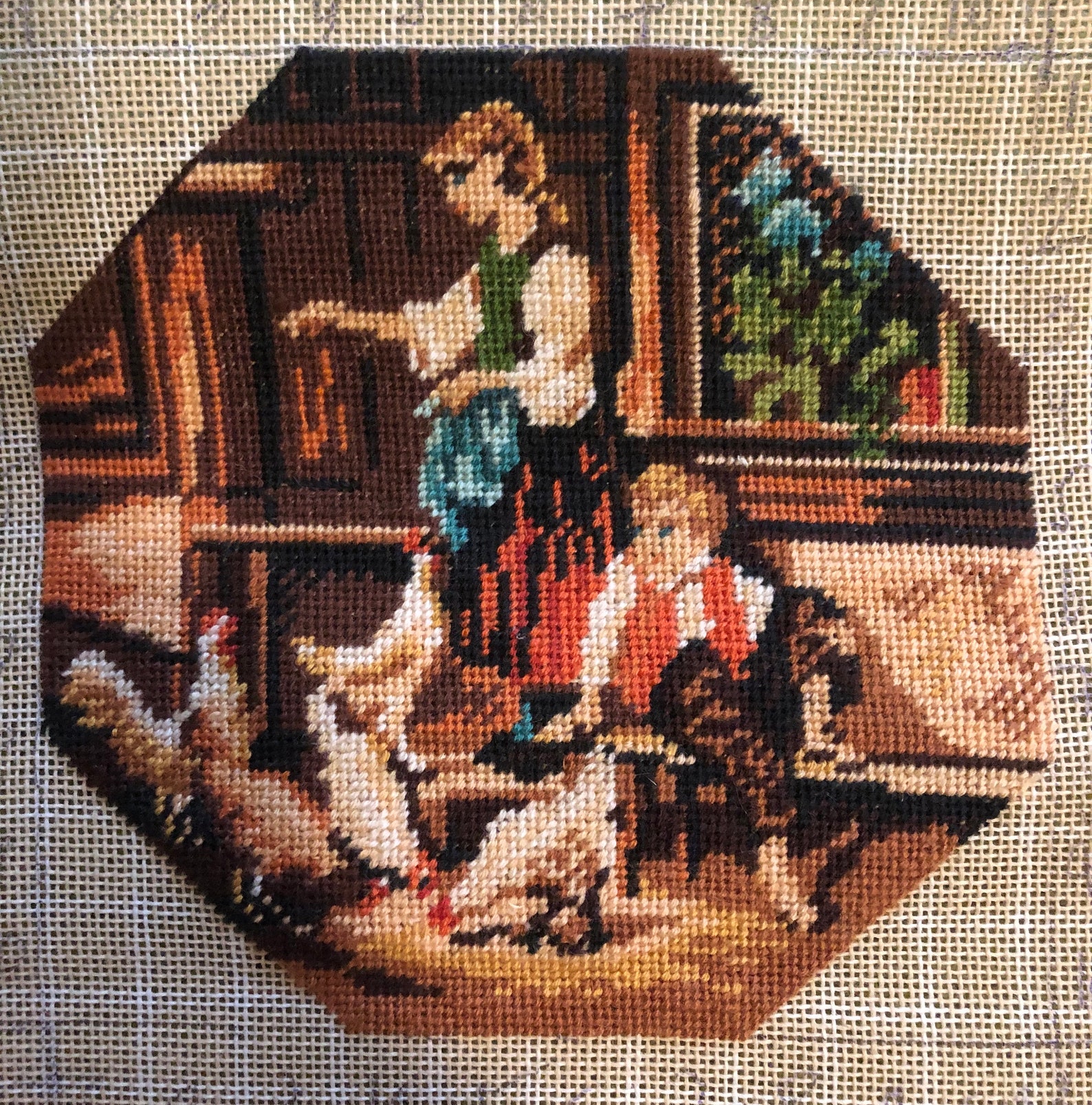 Handmade Art Needlepoint, Tapestry Wall, Wall Decoration - Etsy