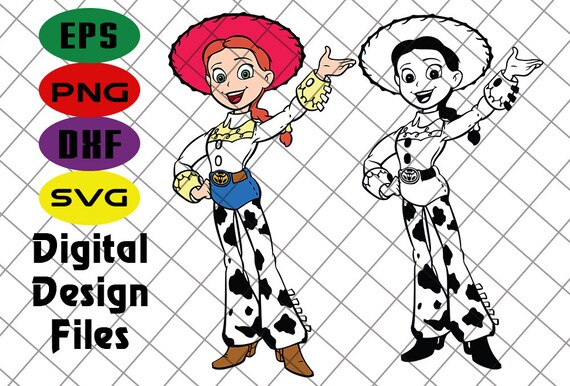 Jessie svg Jessie Toy Story Jessie svg Jessie Stencil toy | Etsy