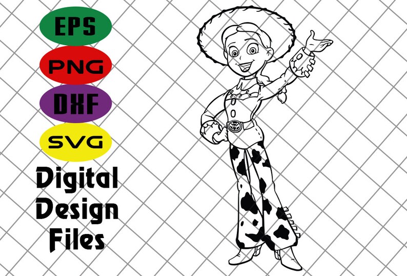 Jessie svg Jessie Toy Story Jessie svg Jessie Stencil toy | Etsy