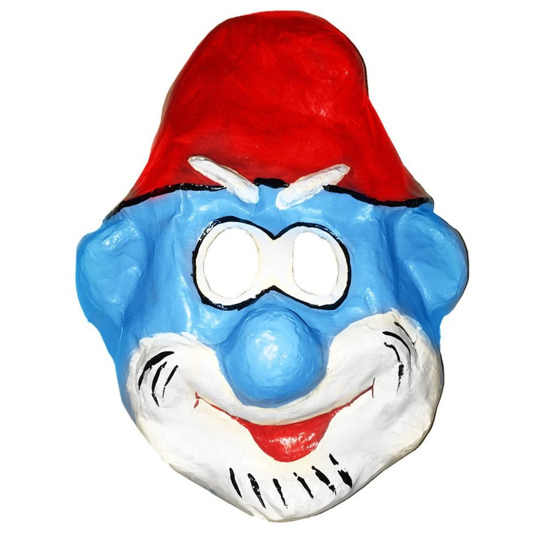 Papa Smurf Theater Mask - Etsy