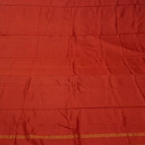 Vintage Red Sarees 100% Pure Silk Zari Woven Traditional Sari 5YD Craft ...