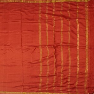 Vintage Red Sarees 100% Pure Silk Zari Woven Traditional Sari 5YD Craft ...