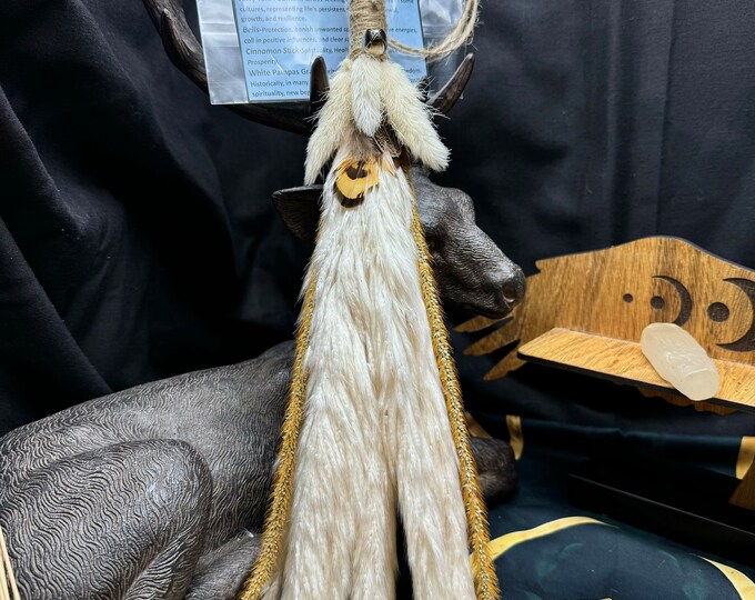 Witch's Broom, White Witch Broom, Floral Broom, Protection Broom, Alter ...