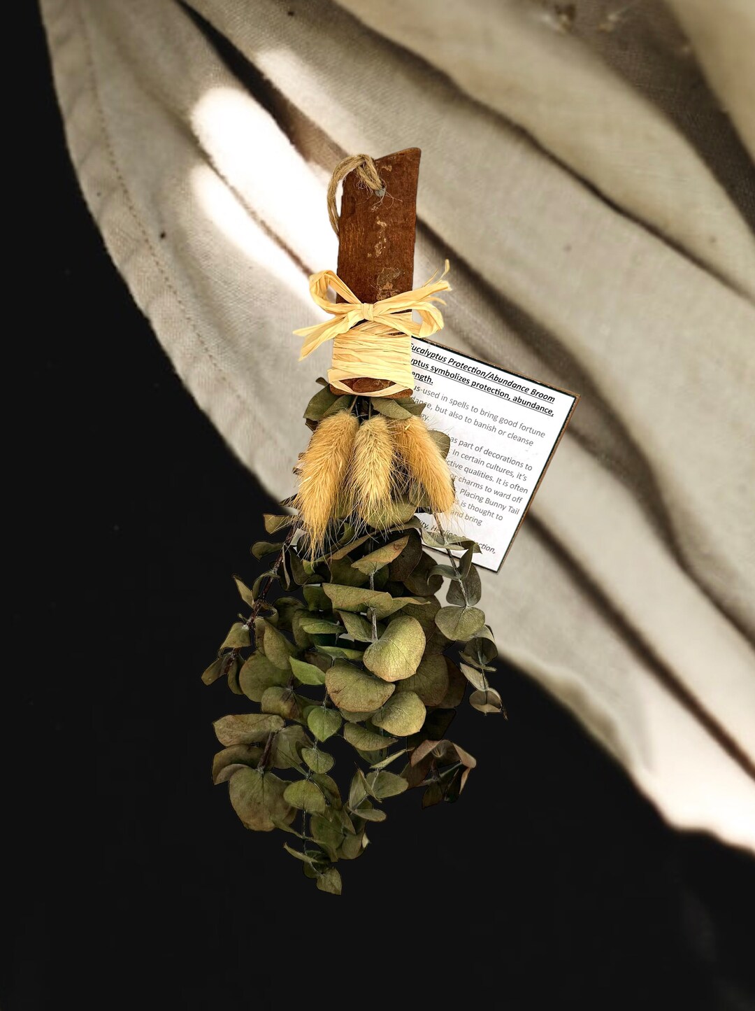 Witch Protection Broom, Eucalyptus Broom, Protection, Abundance ...