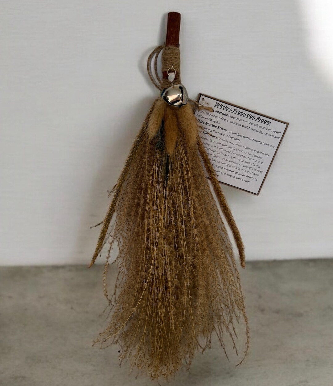Witch's Broom, Floral Broom, Protection Broom, Alter Charm, Wall ...