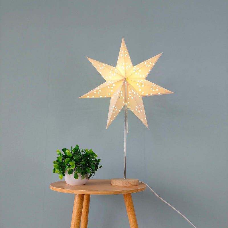 Unique Scandi Table Lamp - Etsy