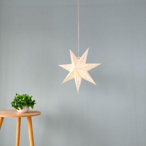 Lamqvrid White Paper Star Lantern – 29 Inch and 17 Inch,elegant Cut-out ...
