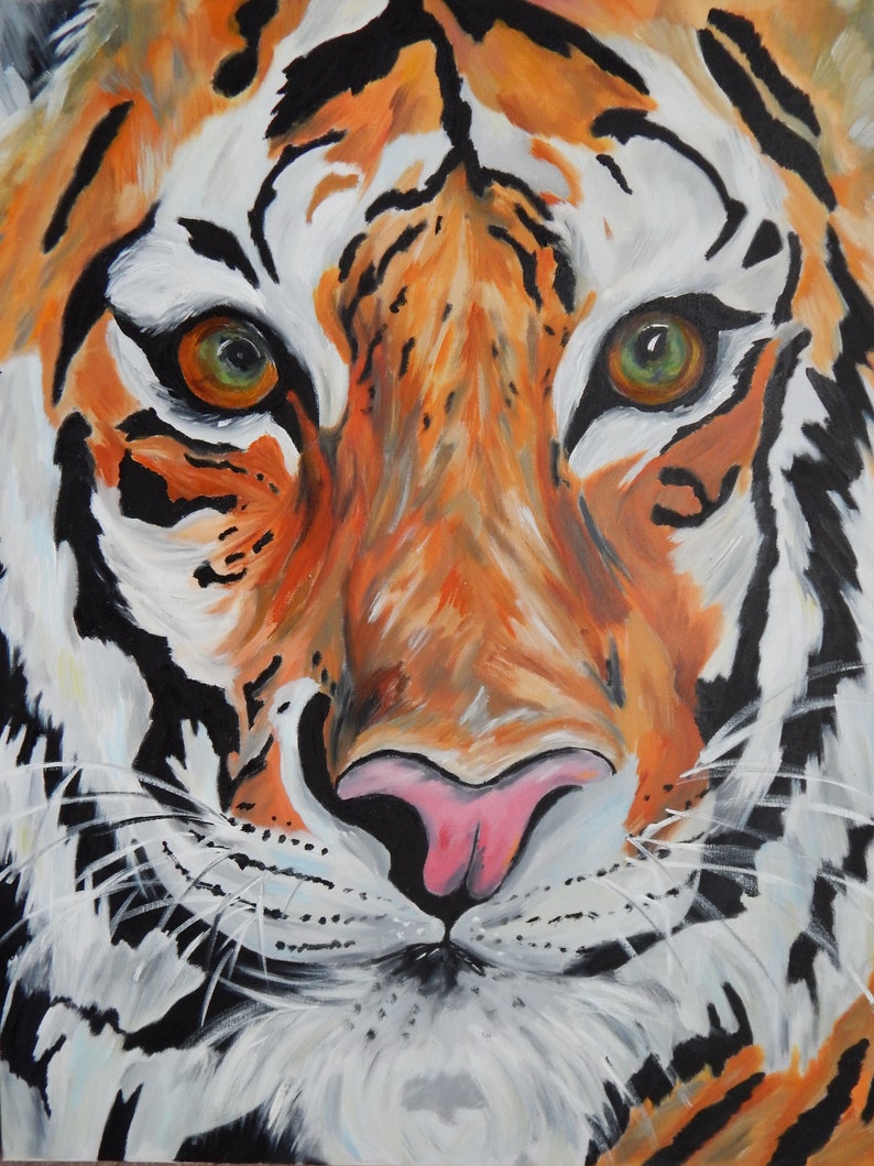 Tiger Painting - Etsy