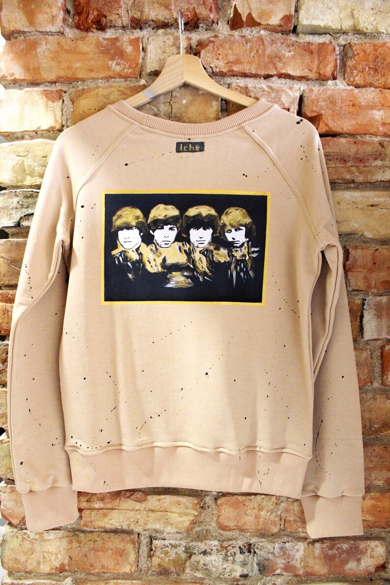 Sweatshirt the Beatles Hand Painted Unisex - Etsy