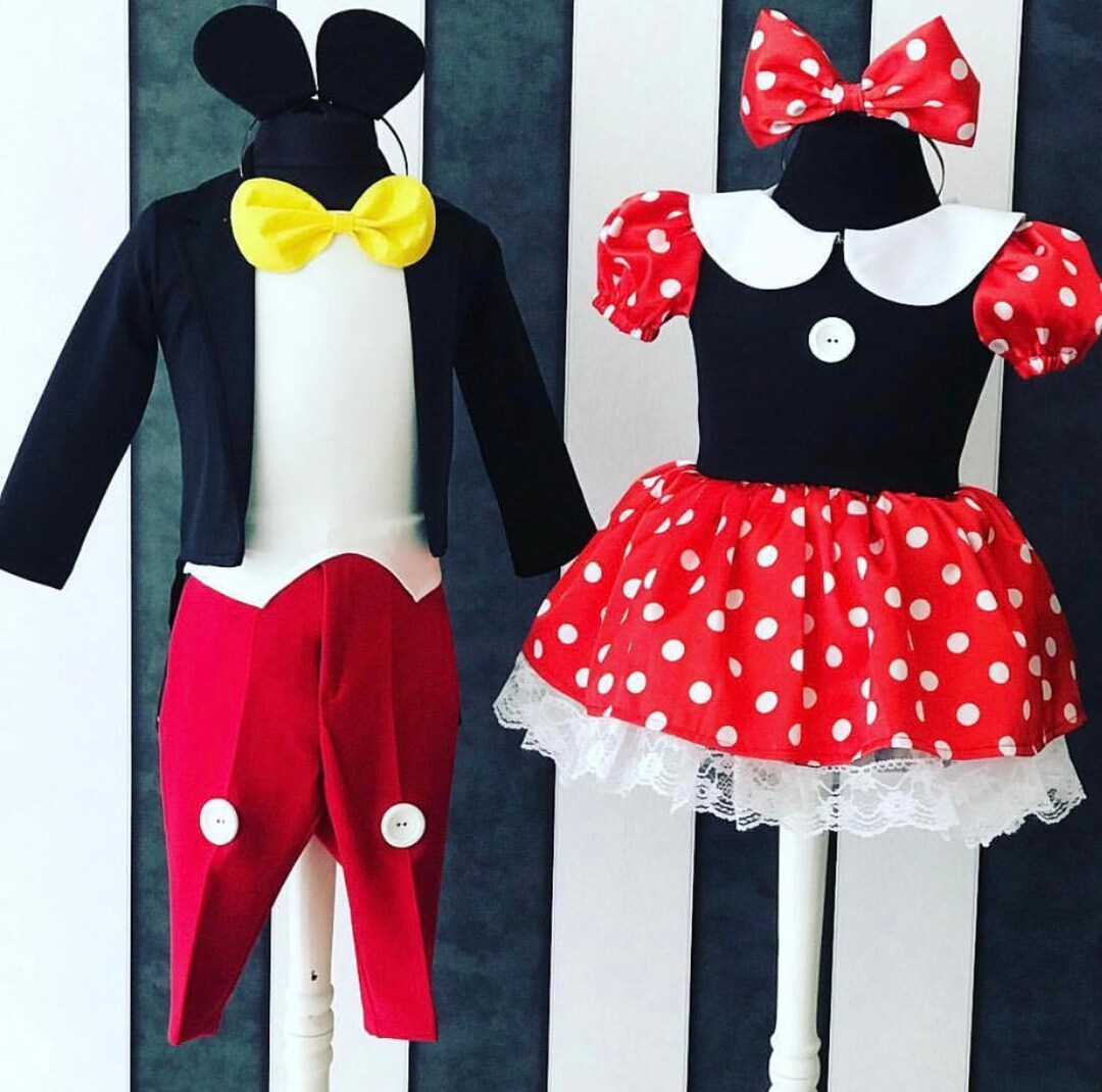 Minnie Costume/mickey Costume/minnie Dress/mickey Dress - Etsy