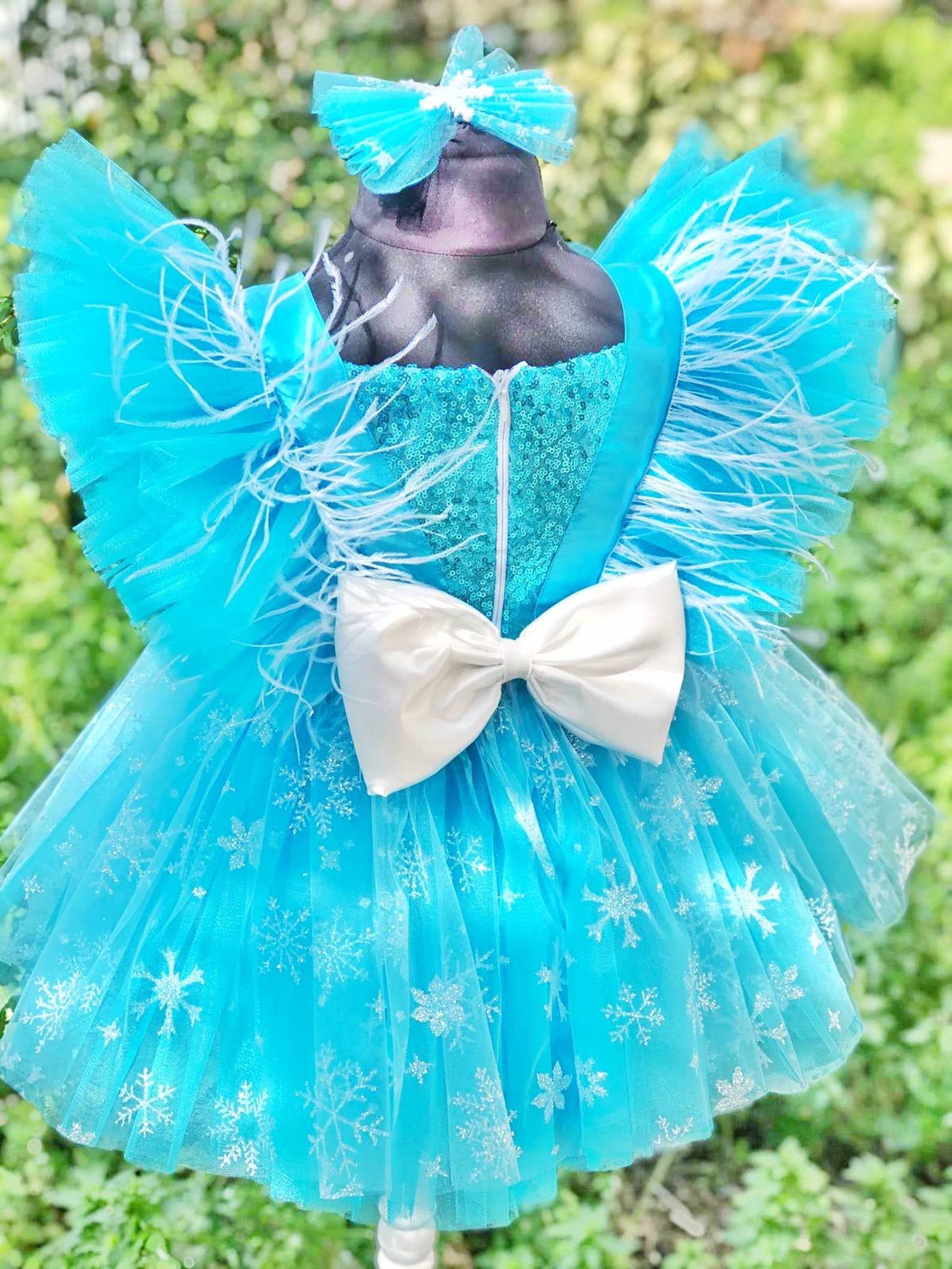 Elsa Inspired Costume, Frozen Girl Outfit, Elsa Birthday Girl Dress ...