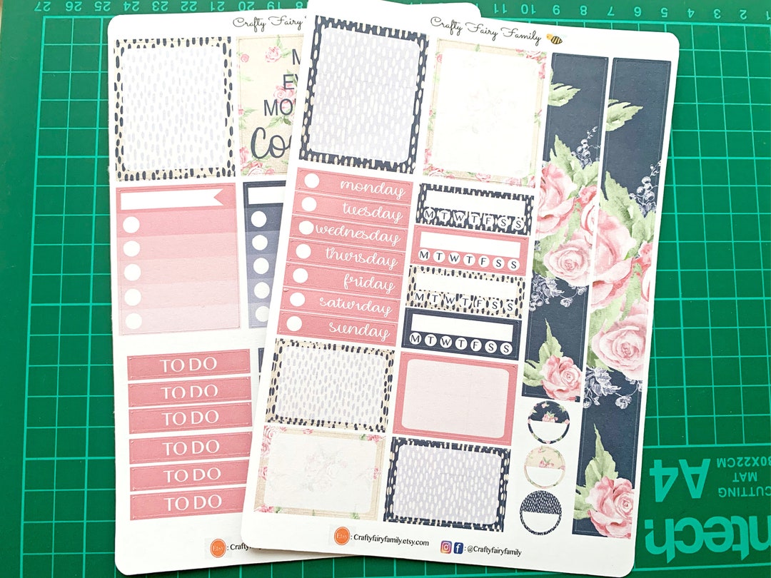 Weekly Planner Sticker Kit for Erin Condren or Any Sized Planner ...