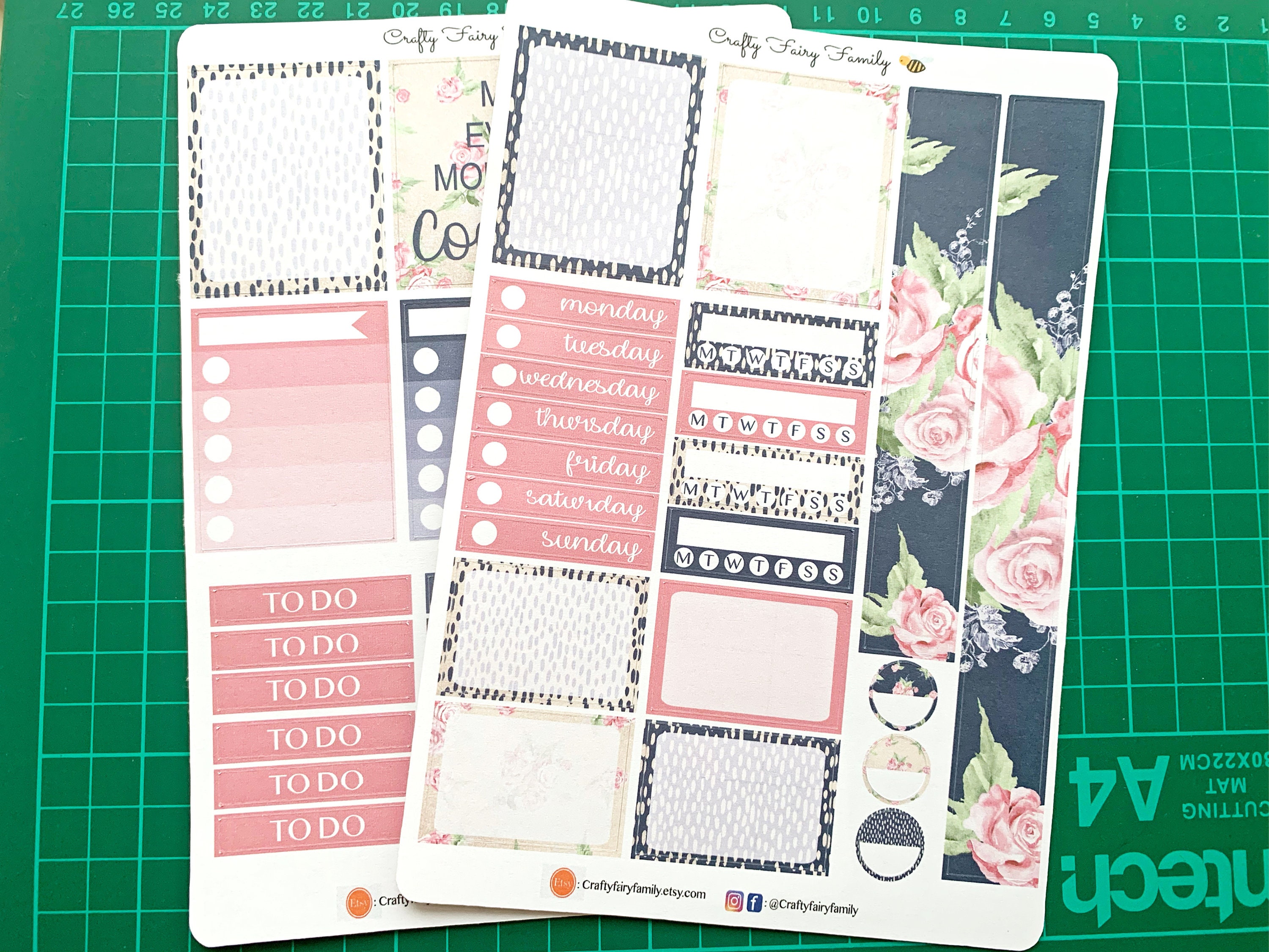 Weekly Planner Sticker Kit for Erin Condren or Any Sized Planner ...