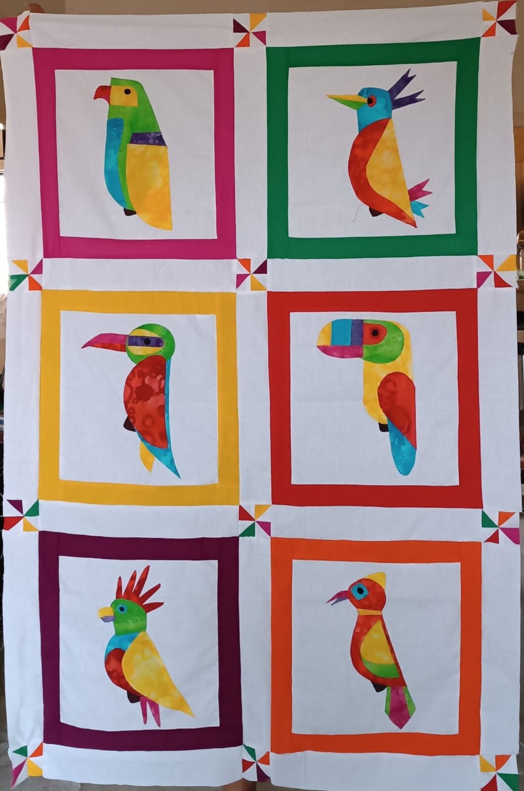 PDF Pattern Avian Symphony, Quilt Pattern, Cute Birds Quilt Pattern ...