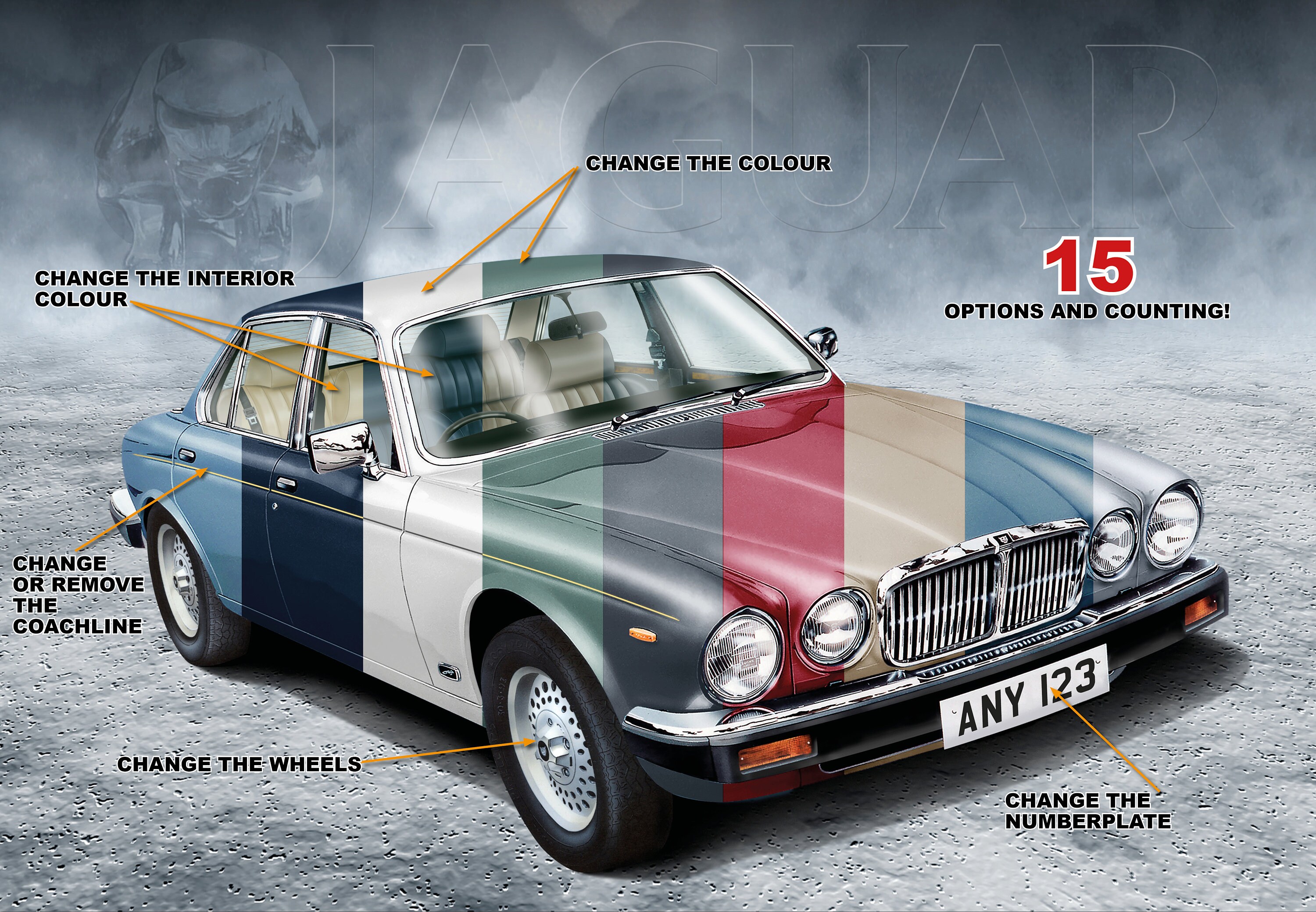 Jaguar XJ Series 3 and Daimler Sovereign Fully Customisable - Etsy