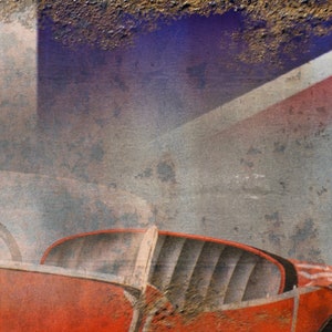 1930 MG M Type Midget 'rusty' Sign, Fabulous and Unique Airbrush Art - Etsy