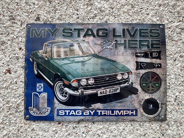 NEW Triumph Stag 'rusty' Garage Wall Sign. 12 - Etsy