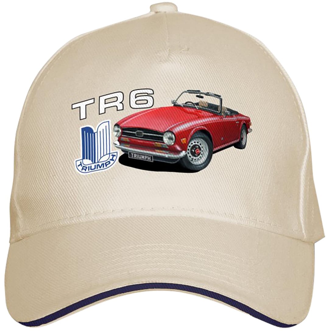 Bespoke Triumph TR6 Baseball Cap: Airbrushed Car Design, Cotton ...