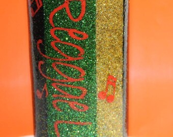 Good Vibes Tumbler Reggae Red Gold Green Glitter Shaka Beach Waves ...