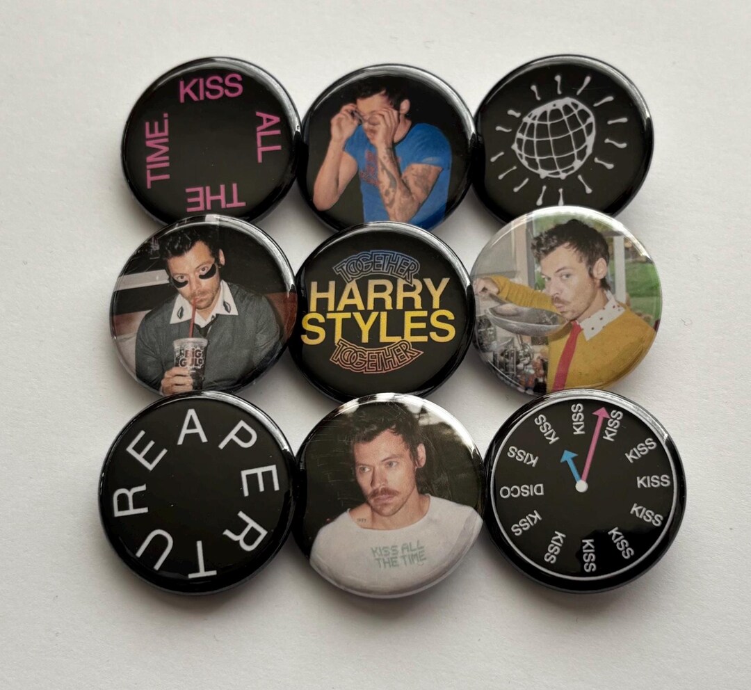 Harry Styles Album Button Set of 9 Pins - Etsy
