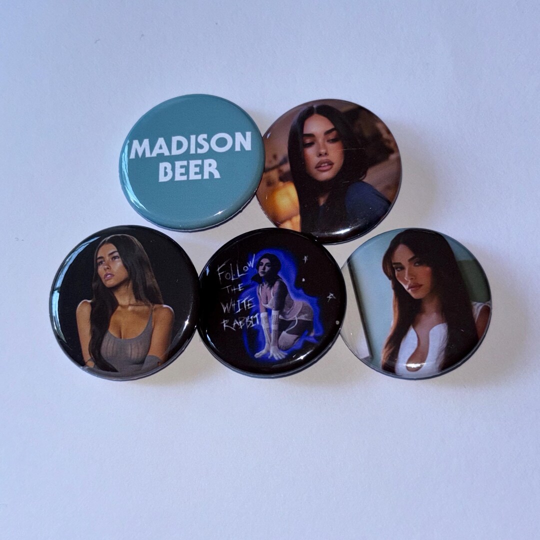 Madison Beer Button Set of 5 Pins 1.25 HQ - Etsy