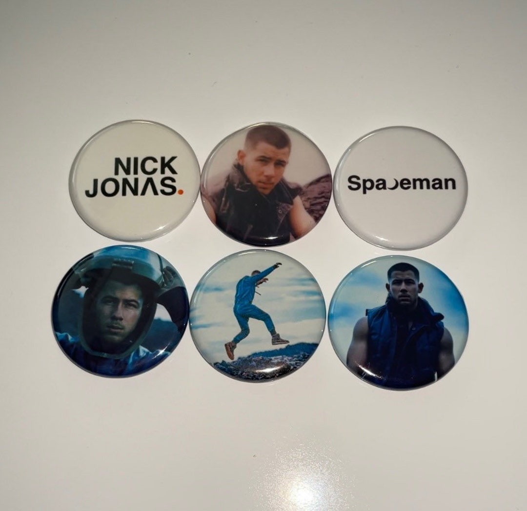 Nick Jonas “spaceman” Album Button Set of 6 Pins - Etsy