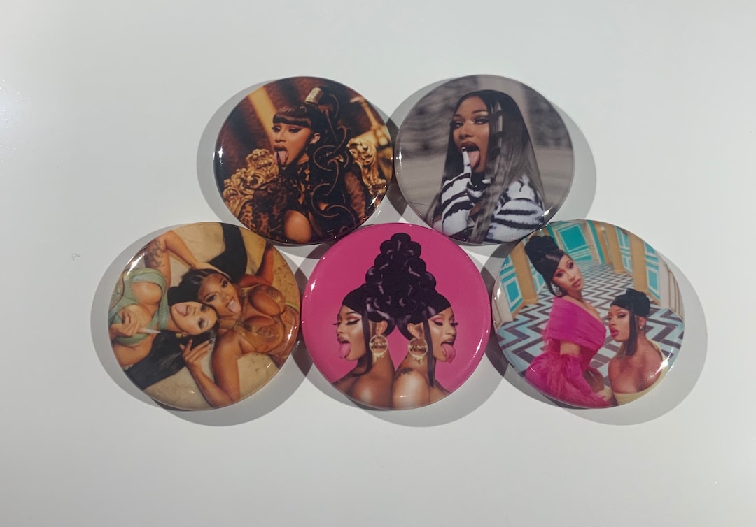 Cardi B WAP Button Set of 5 Pins - Etsy