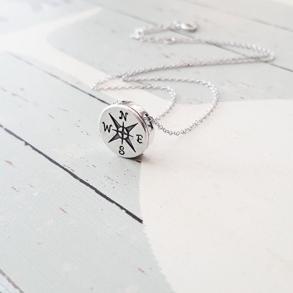 Compass Necklace - Etsy