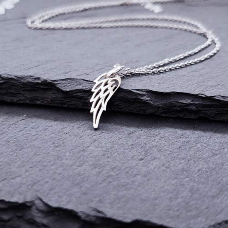 Angel Wing Necklace - Etsy