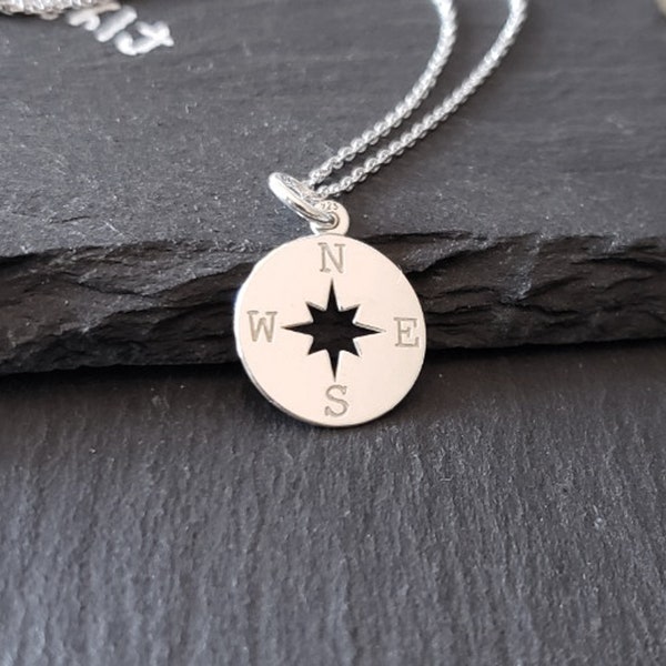 Compass Rose Pendant - Etsy