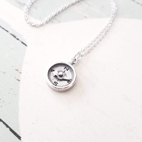 Compass Charm - Etsy
