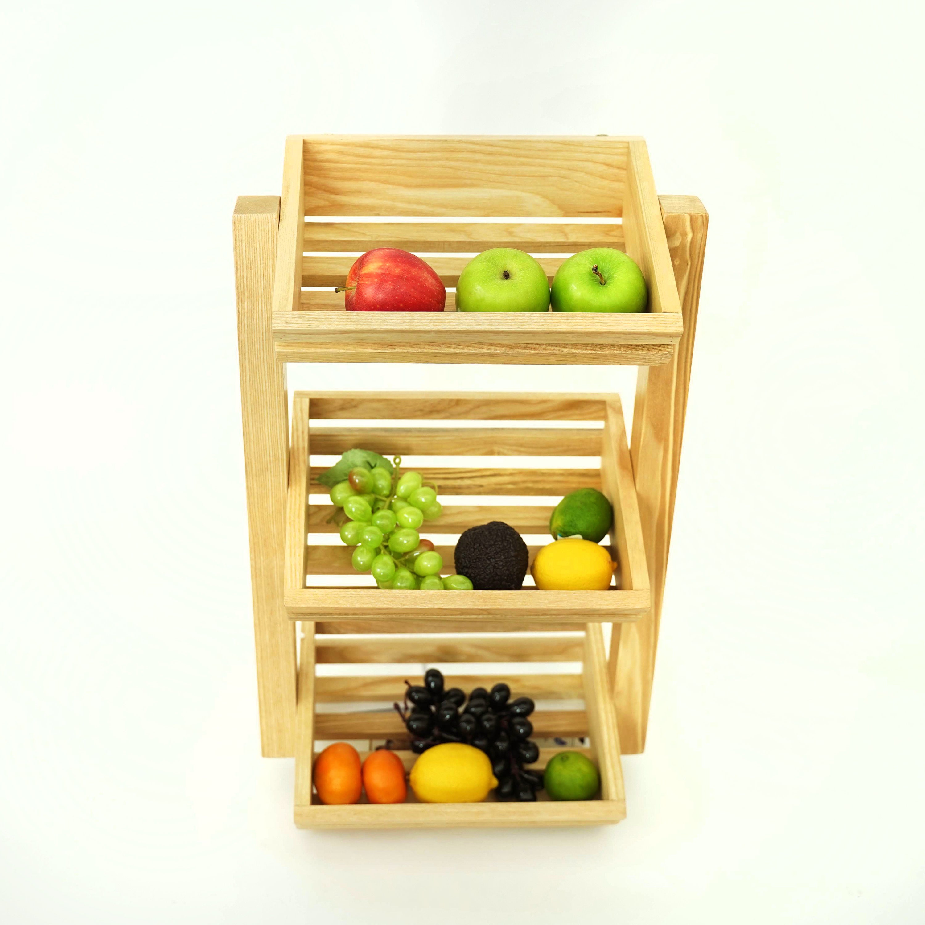 3 Tier Fruit Basket Tiered Basket Stand fruit Storage - Etsy