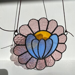 Leadlight Suncatcher / Stained Glass / Handmade / Vintage Reclaimed ...