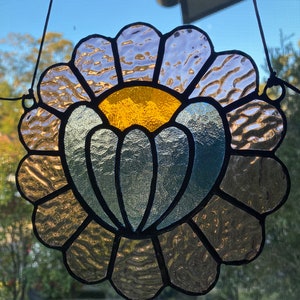 Leadlight Suncatcher / Stained Glass / Handmade / Vintage Reclaimed ...