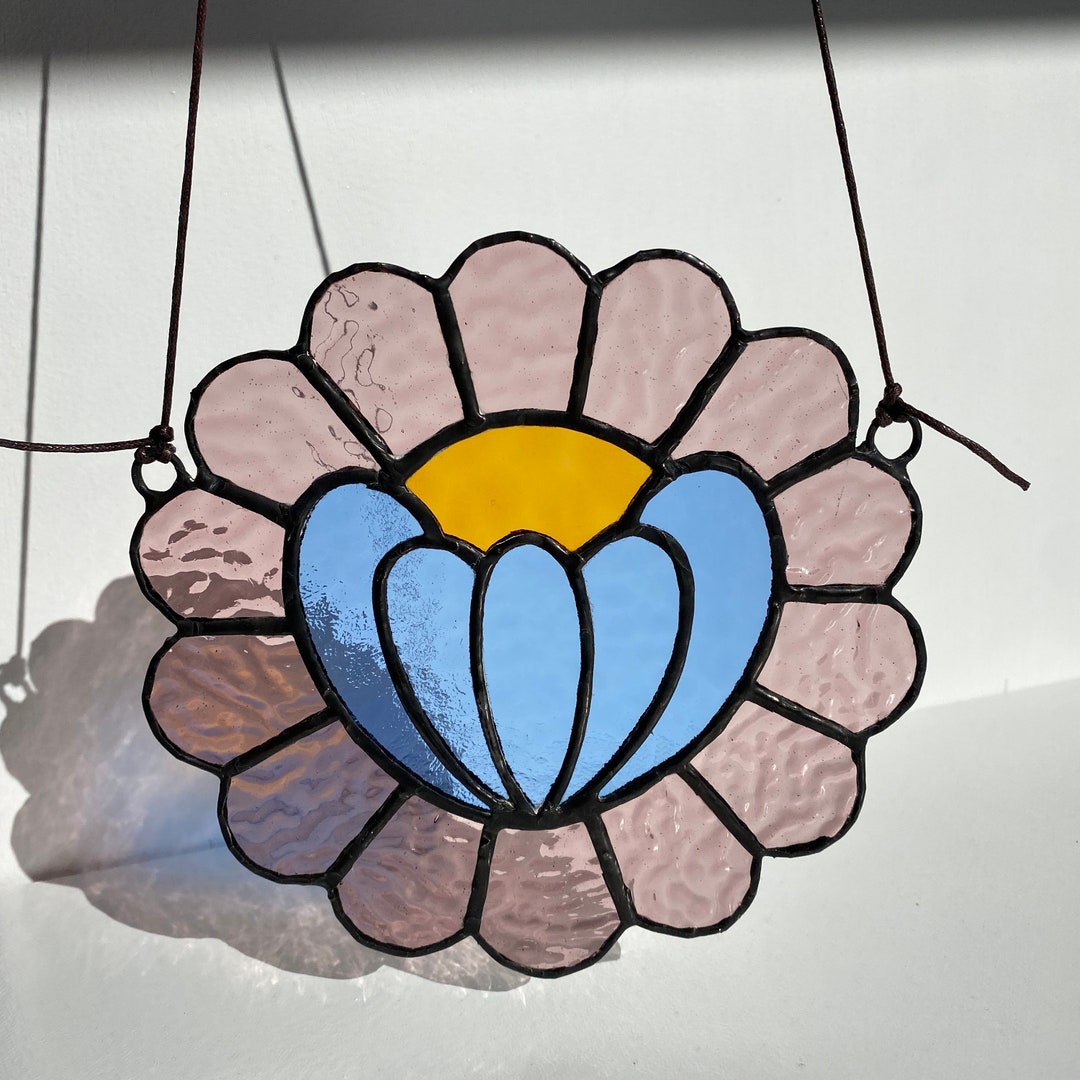 Leadlight Suncatcher / Stained Glass / Handmade / Vintage Reclaimed ...