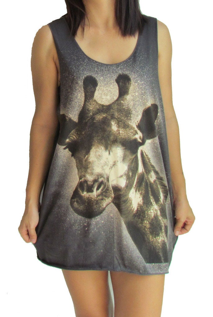 Unisex // Giraffe // Tank-top // Singlet // Vest // Sleeveless - Etsy
