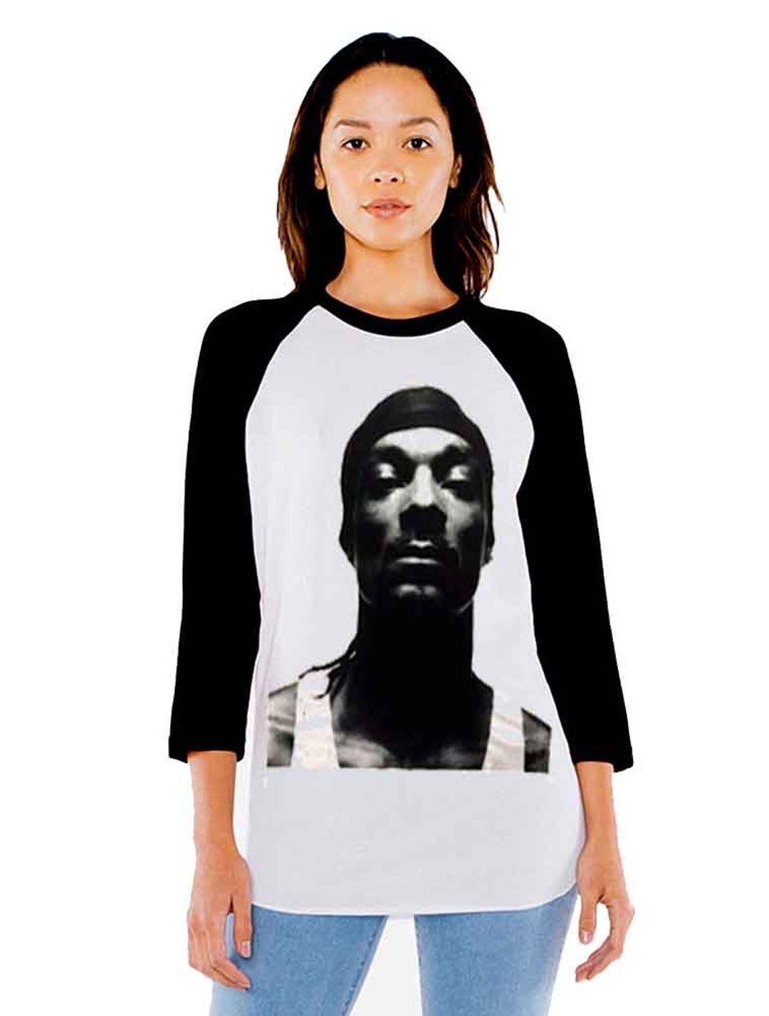 Unisex // Snoop Dogg // Raglan // 3/4 Manga // Camiseta de béisbol ...