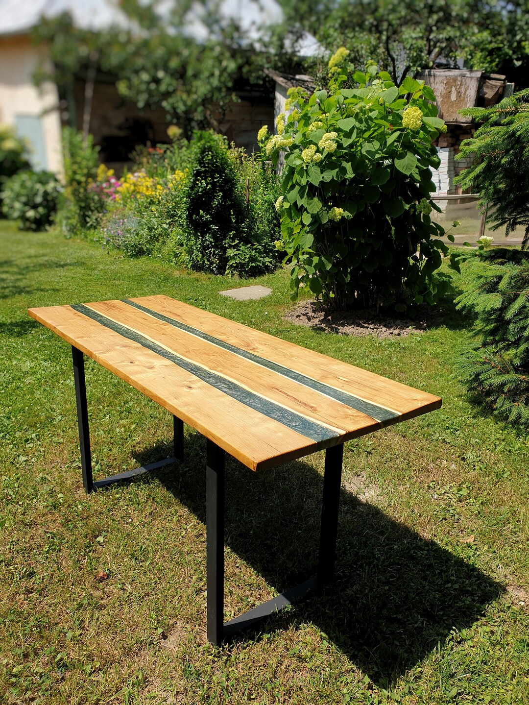 Epoxy Resin Black Locust River Table - Etsy