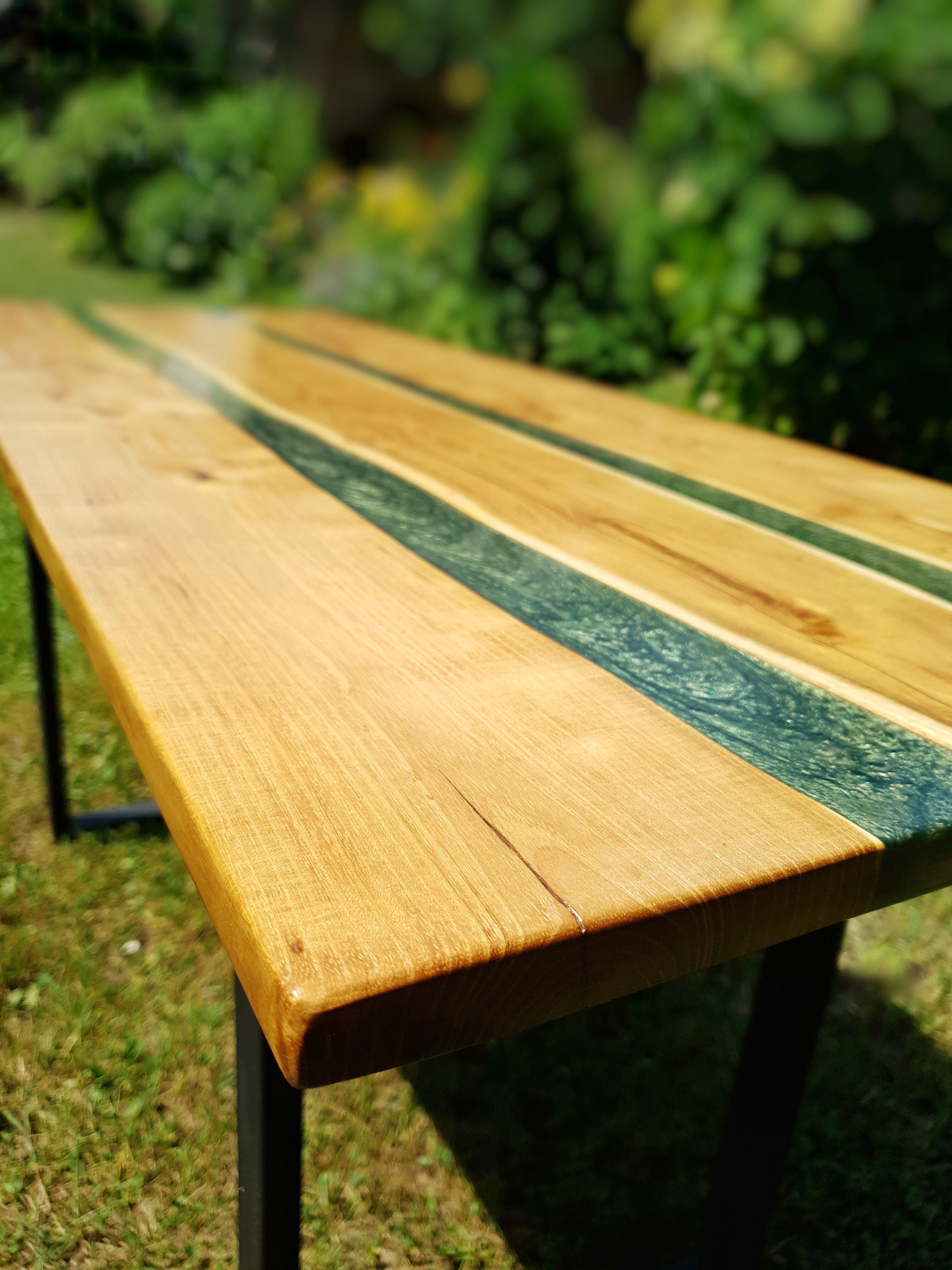 Epoxy Resin Black Locust River Table - Etsy