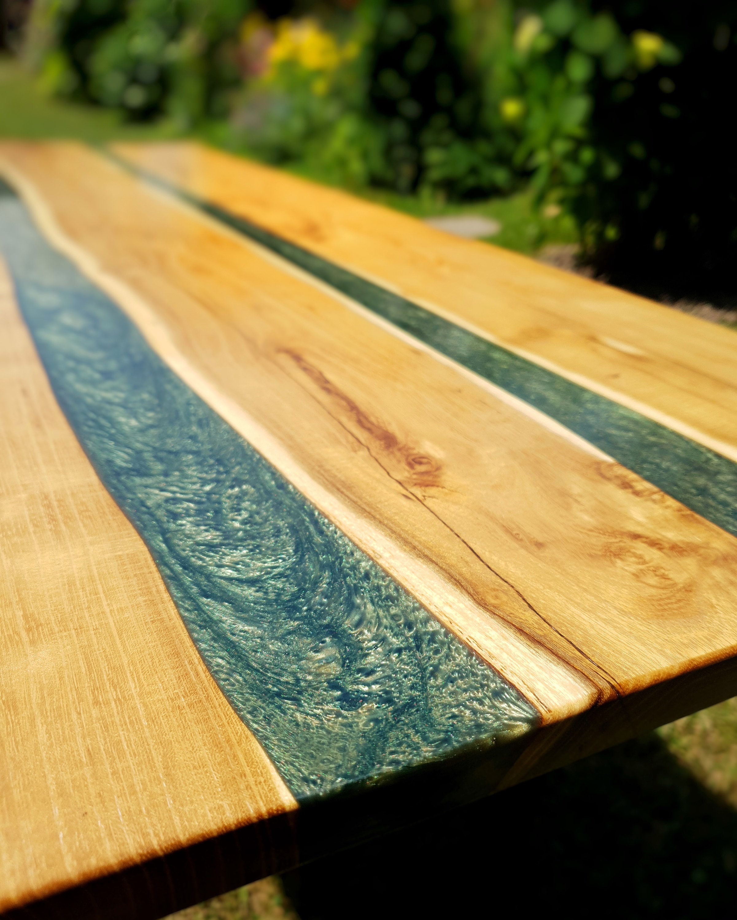 Epoxy Resin Black Locust River Table - Etsy